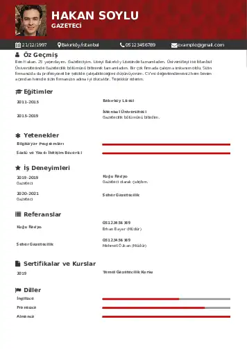 Cv Lazım | Online Cv Hazırlama